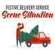 Festive delivery service - Explainer Elements, After Effects Project Files