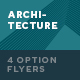 Architecture Service Flyers – 4 Options, Print Templates | GraphicRiver