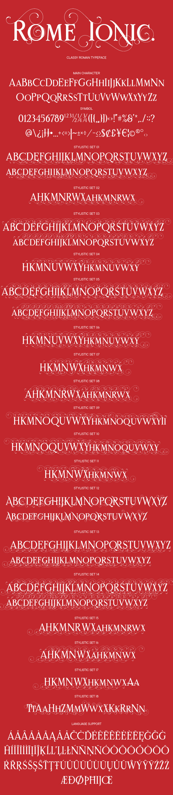 Rome Ionic, Fonts | GraphicRiver