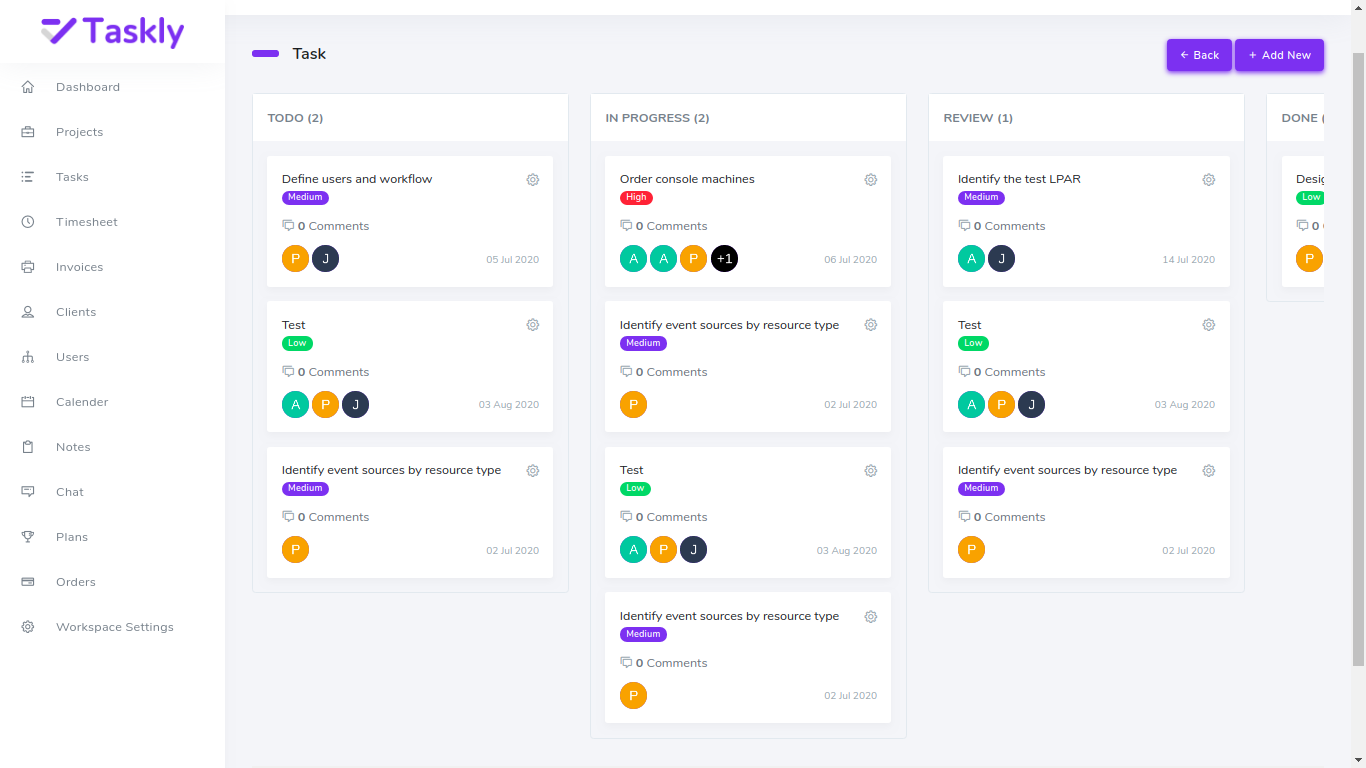 TASKLY SaaS – Project Management Tool by RajodiyaInfotech | CodeCanyon