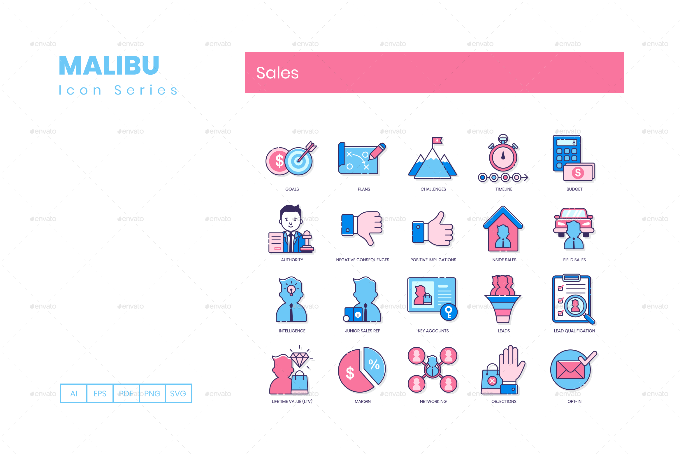 70 Sales Icons by Krafted | GraphicRiver