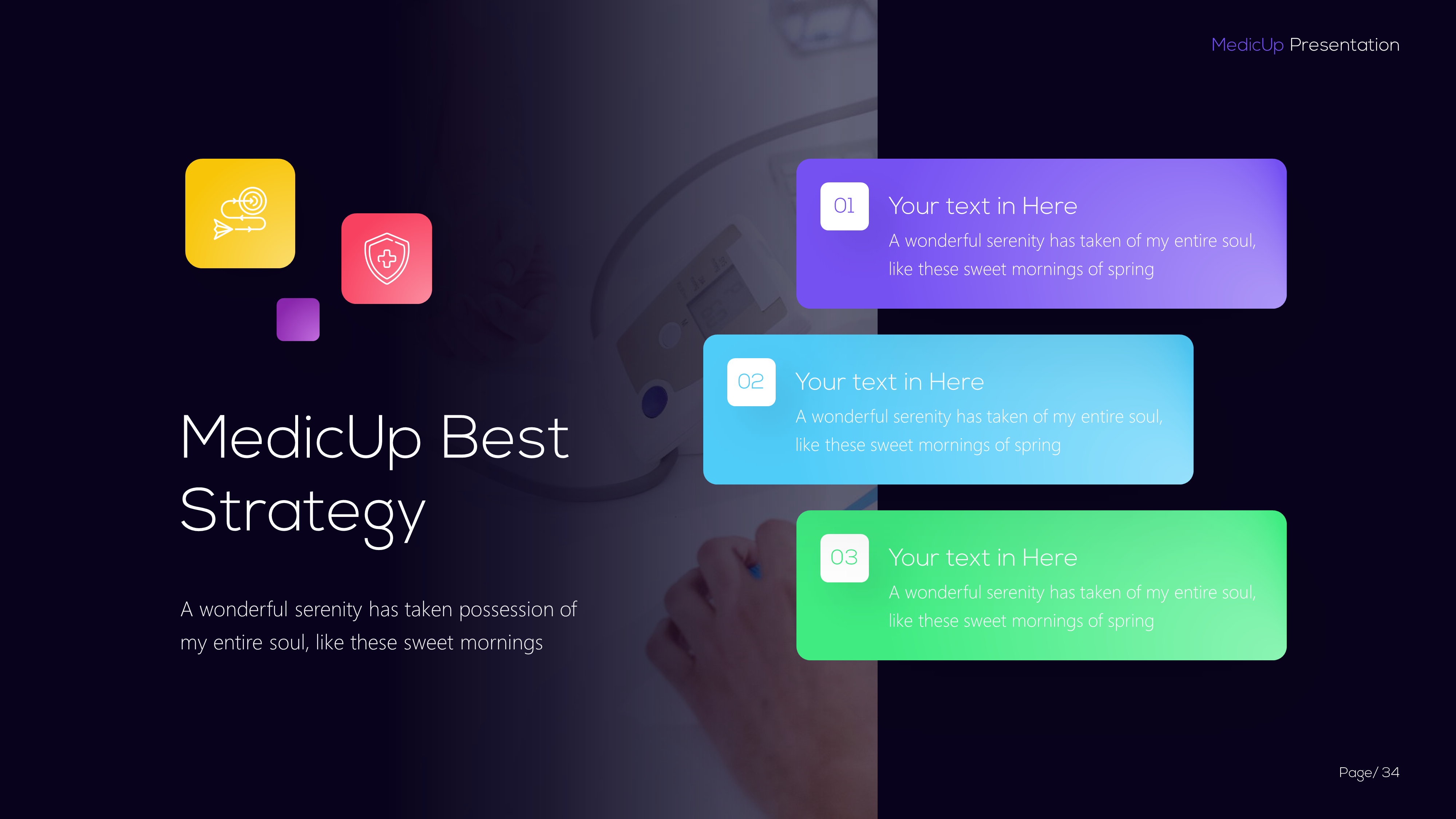 MedicUp Healthcare PowerPoint Template, Presentation Templates ...