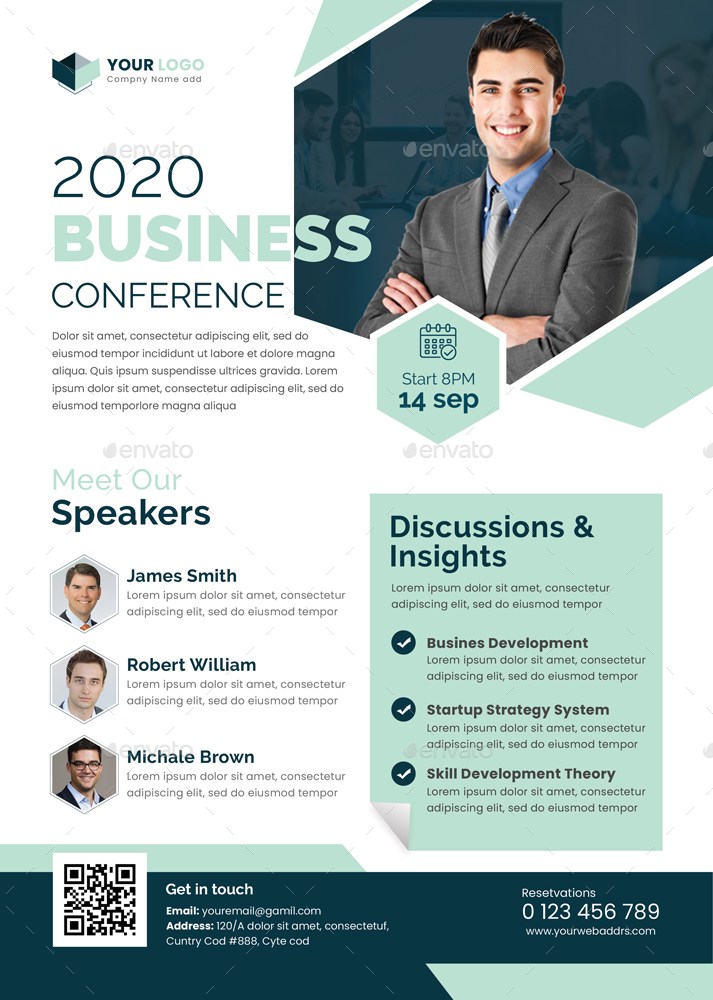 Conference Flyer, Print Templates | GraphicRiver