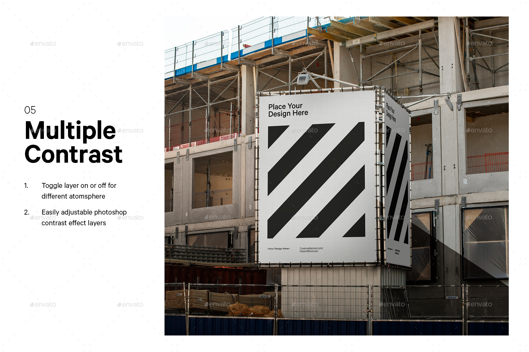 4x Construction Mockup, Graphics | GraphicRiver