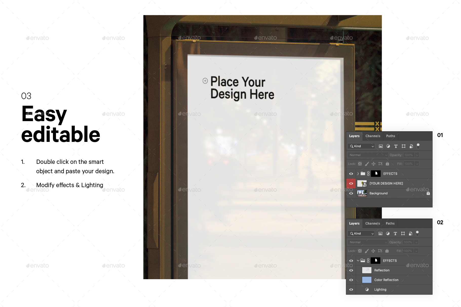 Night Bus Stop Poster Mockup, Graphics | GraphicRiver