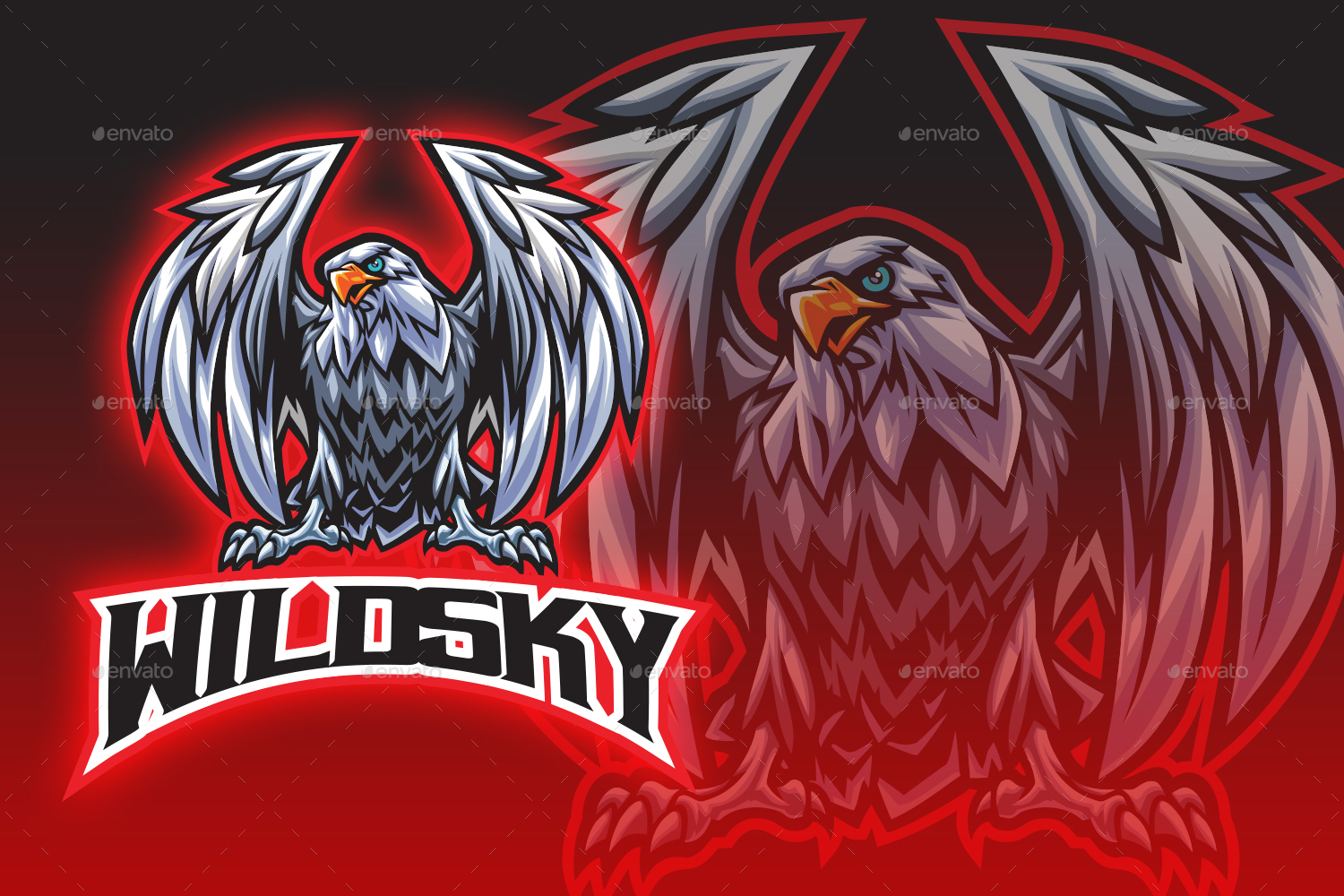 Wild Eagle Esport Logo, Logo Templates | GraphicRiver