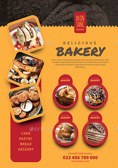 Bakery Menu Flyer 2, Print Templates | GraphicRiver