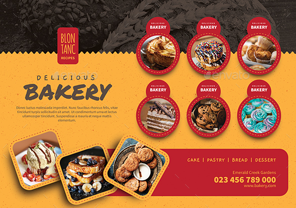 Bakery Menu Flyer 2, Print Templates | GraphicRiver