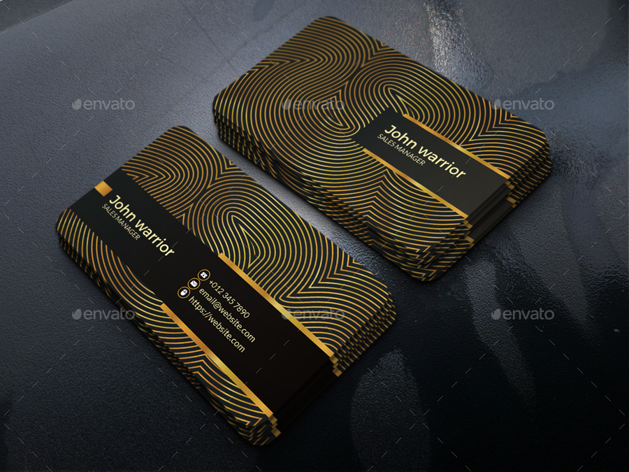 Gold Business Card, Print Templates | GraphicRiver