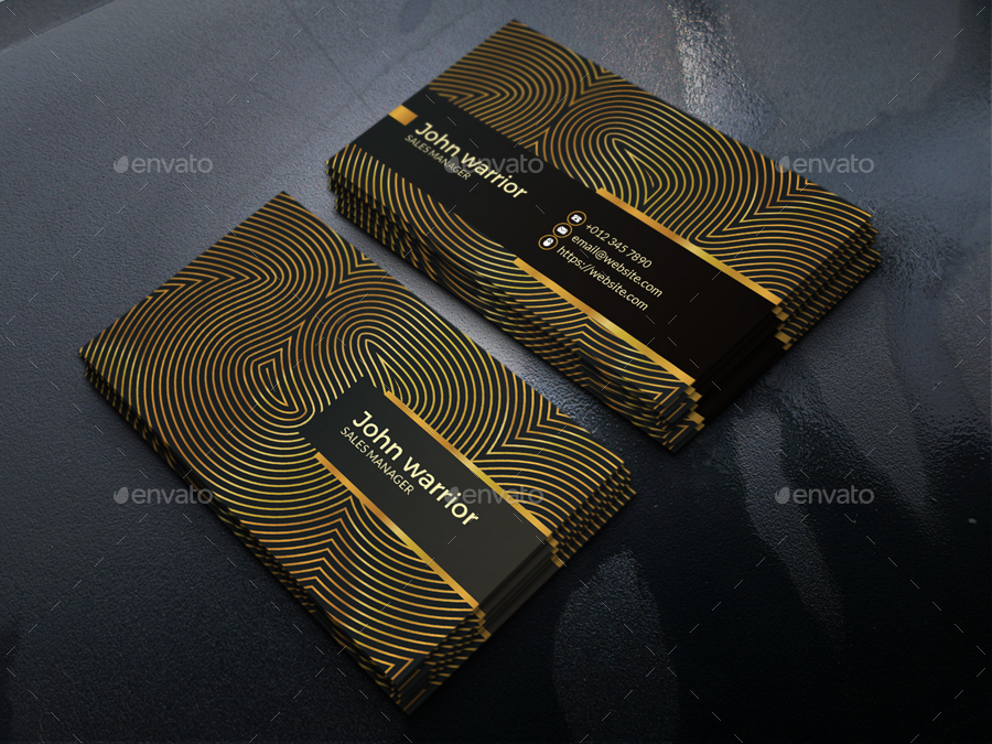Gold Business Card, Print Templates | GraphicRiver