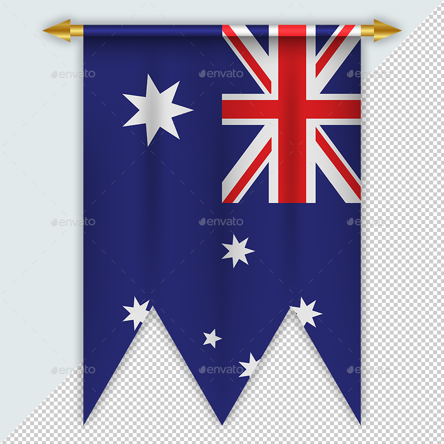 Australia Flag in Different Shapes, Vectors | GraphicRiver
