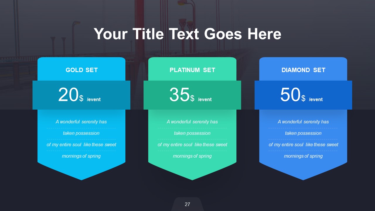 Prices Tables Infographic Powerpoint Presentation Template ...
