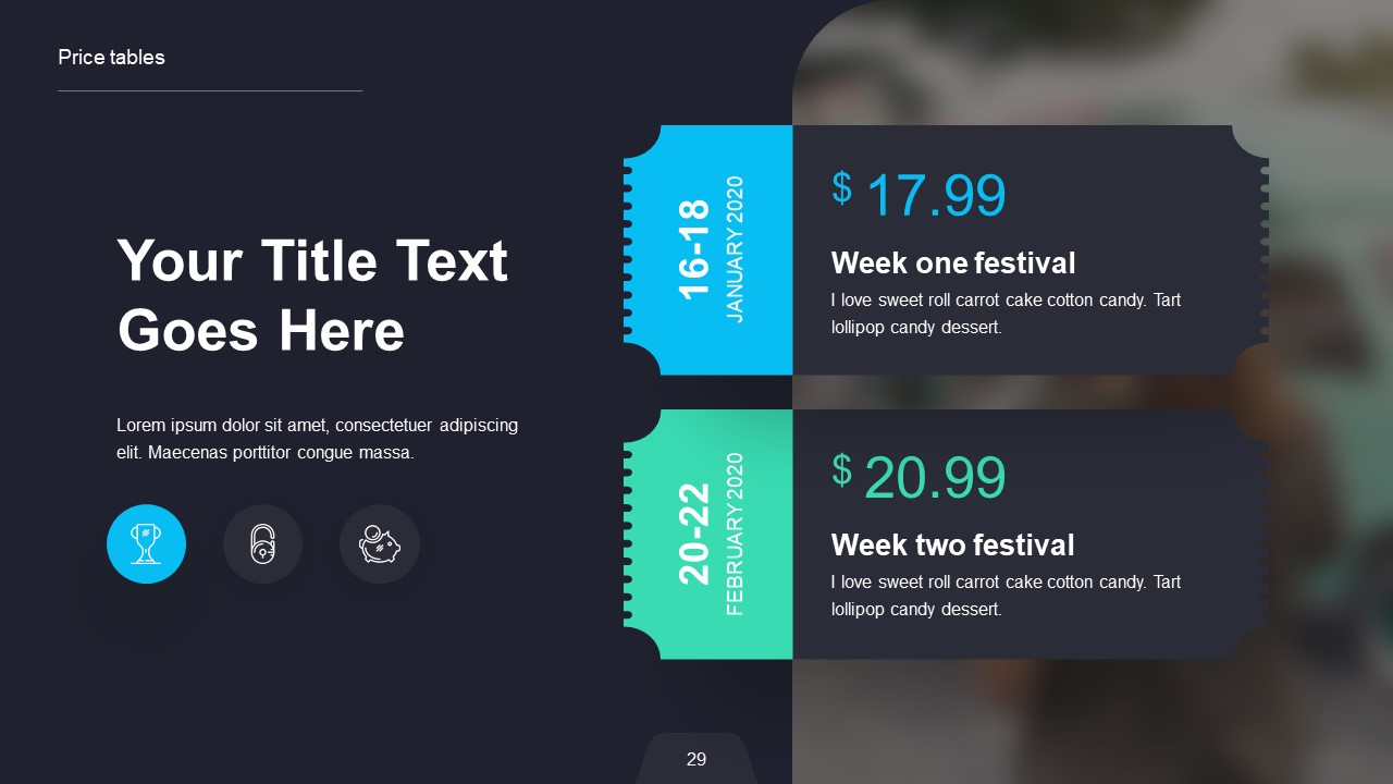 Prices Tables Infographic Powerpoint Presentation Template ...