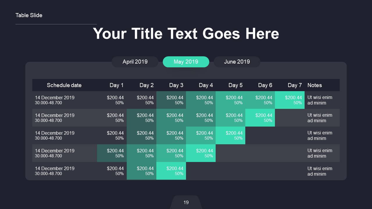 Table Slides Infographic Powerpoint Presentation Template, Presentation ...