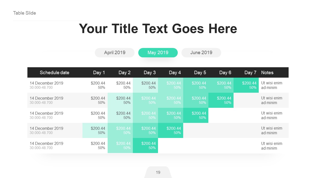 Table Slides Infographic Powerpoint Presentation Template, Presentation ...
