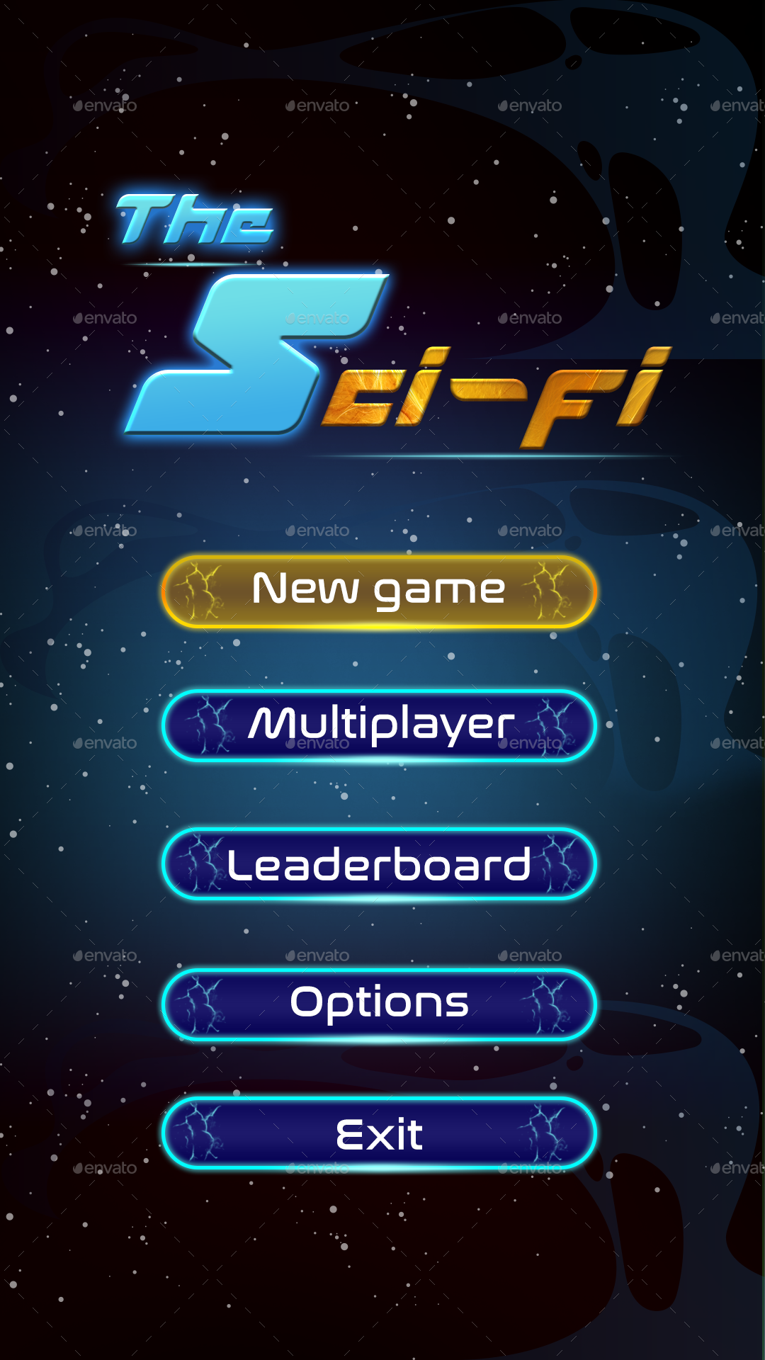 SCI-FI Portrait UI Package, Game Assets | GraphicRiver