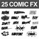 25 Comic Sound FX (Vector Set), Vectors | GraphicRiver