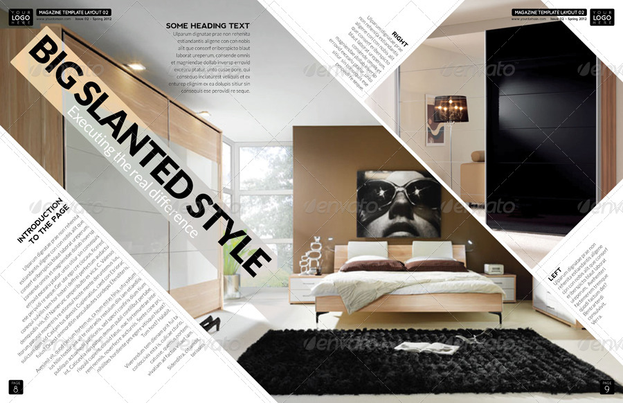 Magazine Template - InDesign 56 Page Layout V2, Print Templates ...