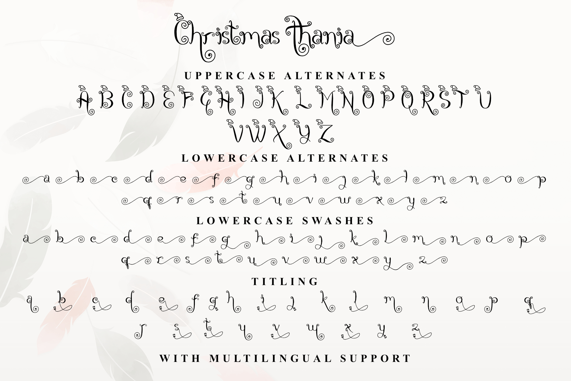 Christmas Thania, Fonts | GraphicRiver