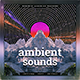 Ambient Sounds Mountains Mood Music Album Cover Template, Web Elements