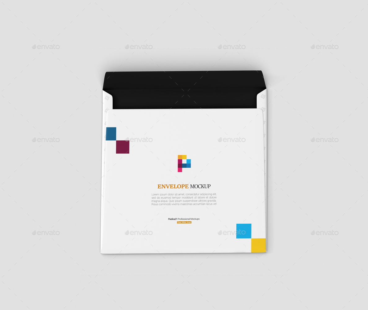 Square Envelope Mockup, Graphics | GraphicRiver