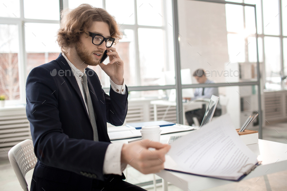Agent calling Stock Photo by Pressmaster | PhotoDune