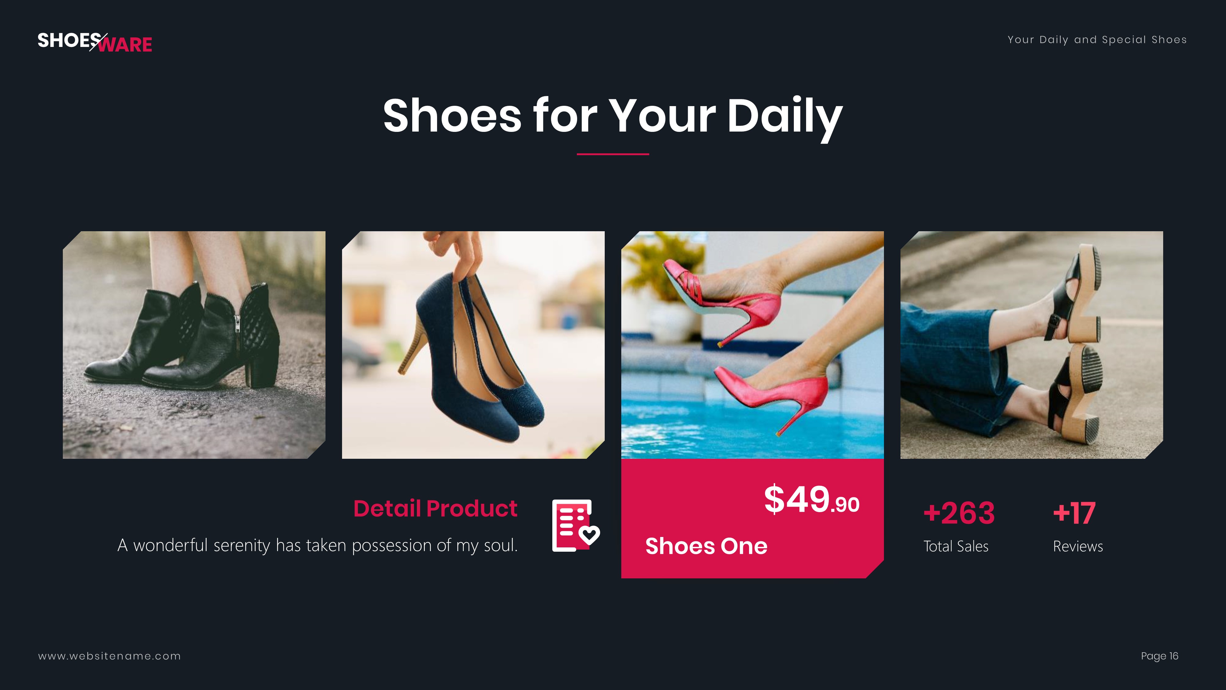 Shoesware E-Commerce PowerPoint Template, Presentation Templates ...