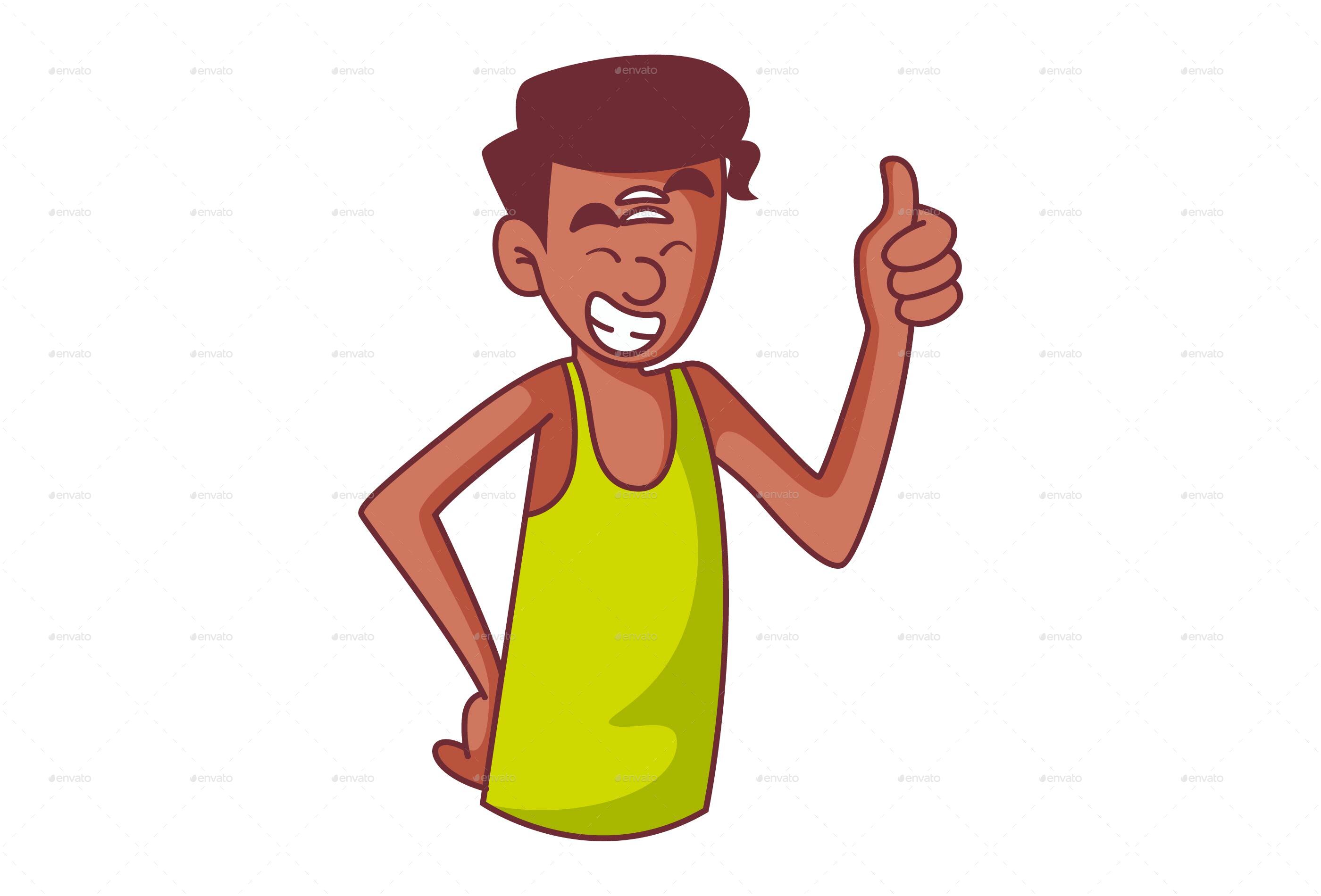 South Indian Man Sticker Set, Vectors | GraphicRiver