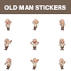 Old Man Sticker Set, Vectors | GraphicRiver