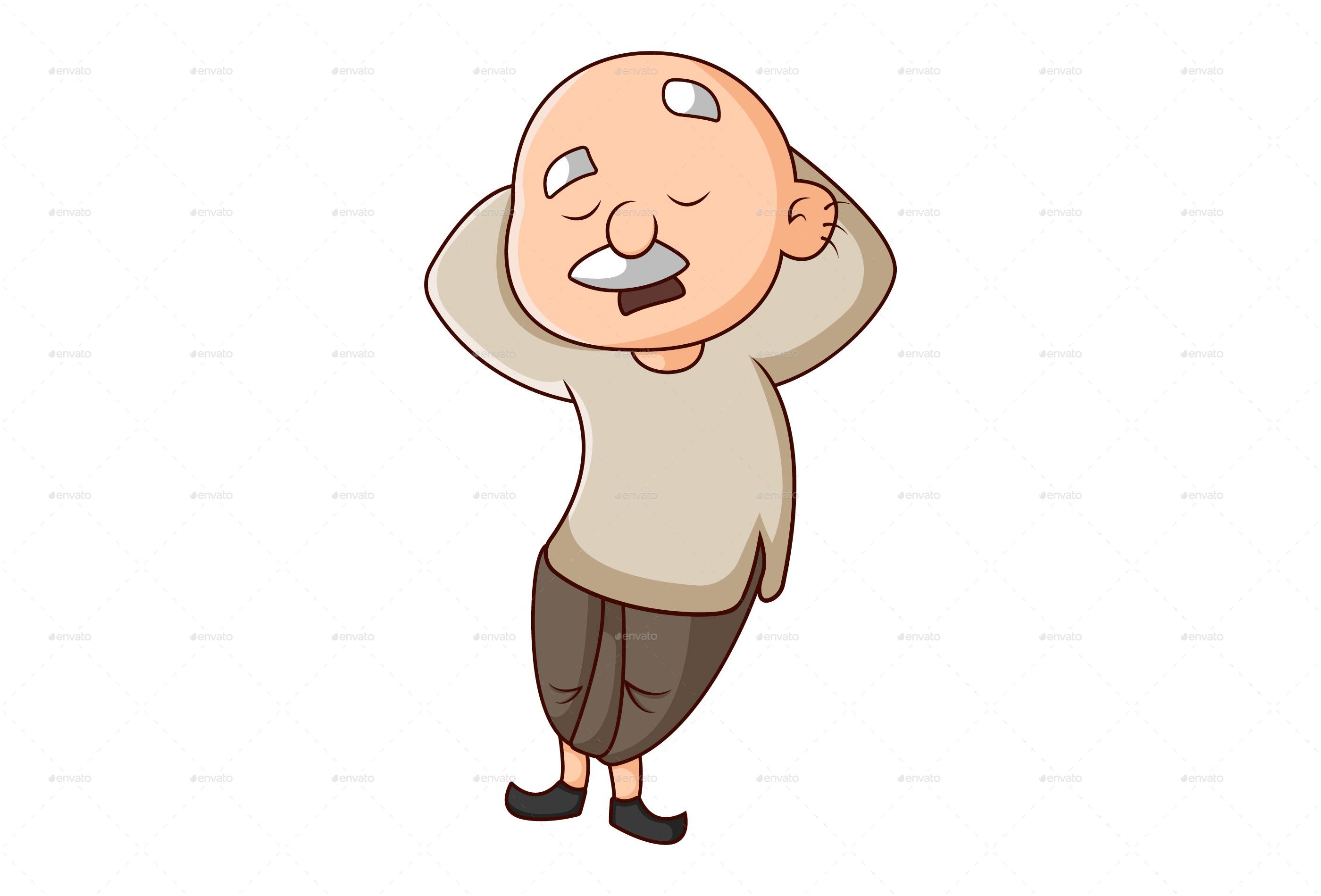 Old Man Sticker Set, Vectors | GraphicRiver