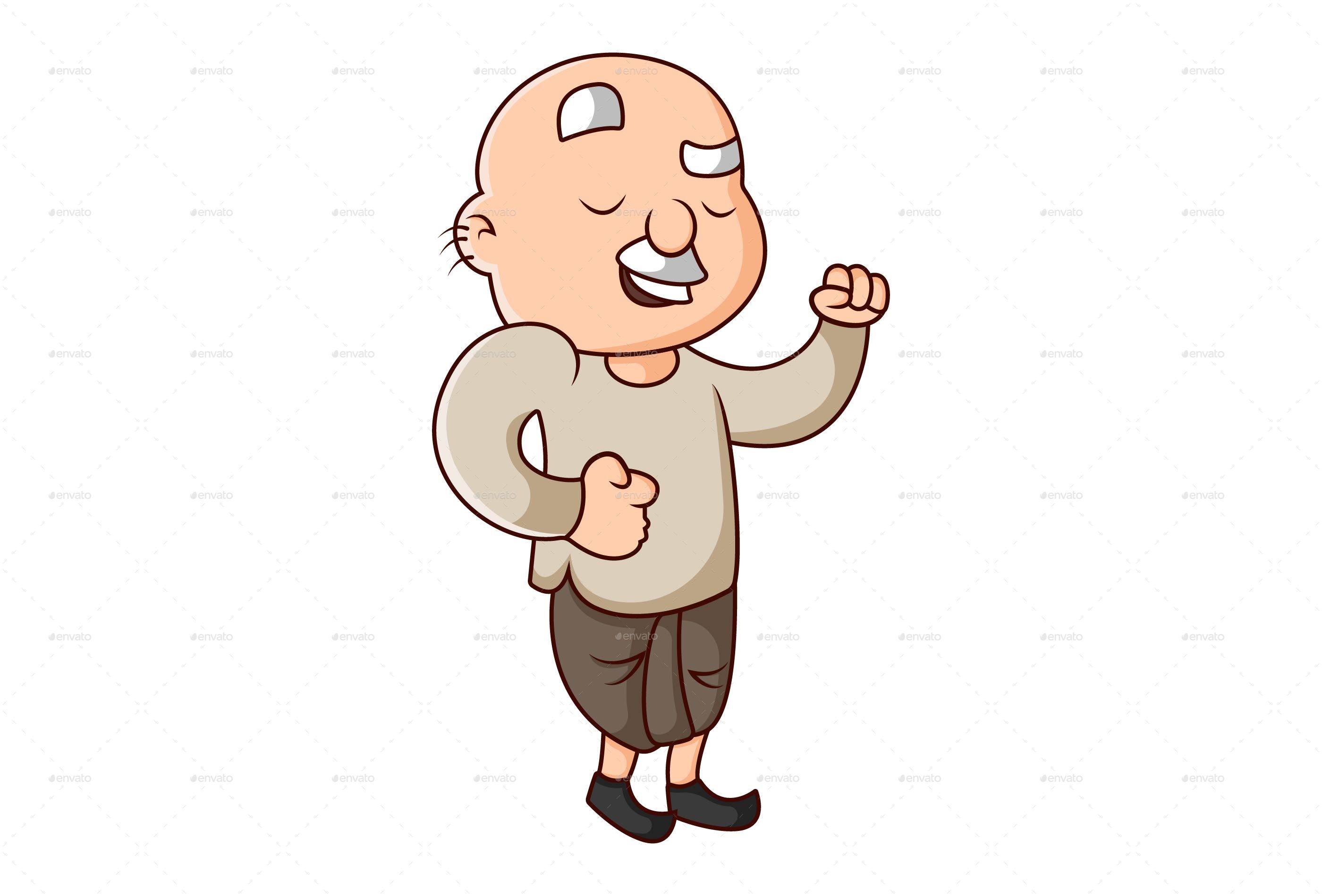 Old Man Sticker Set, Vectors | GraphicRiver