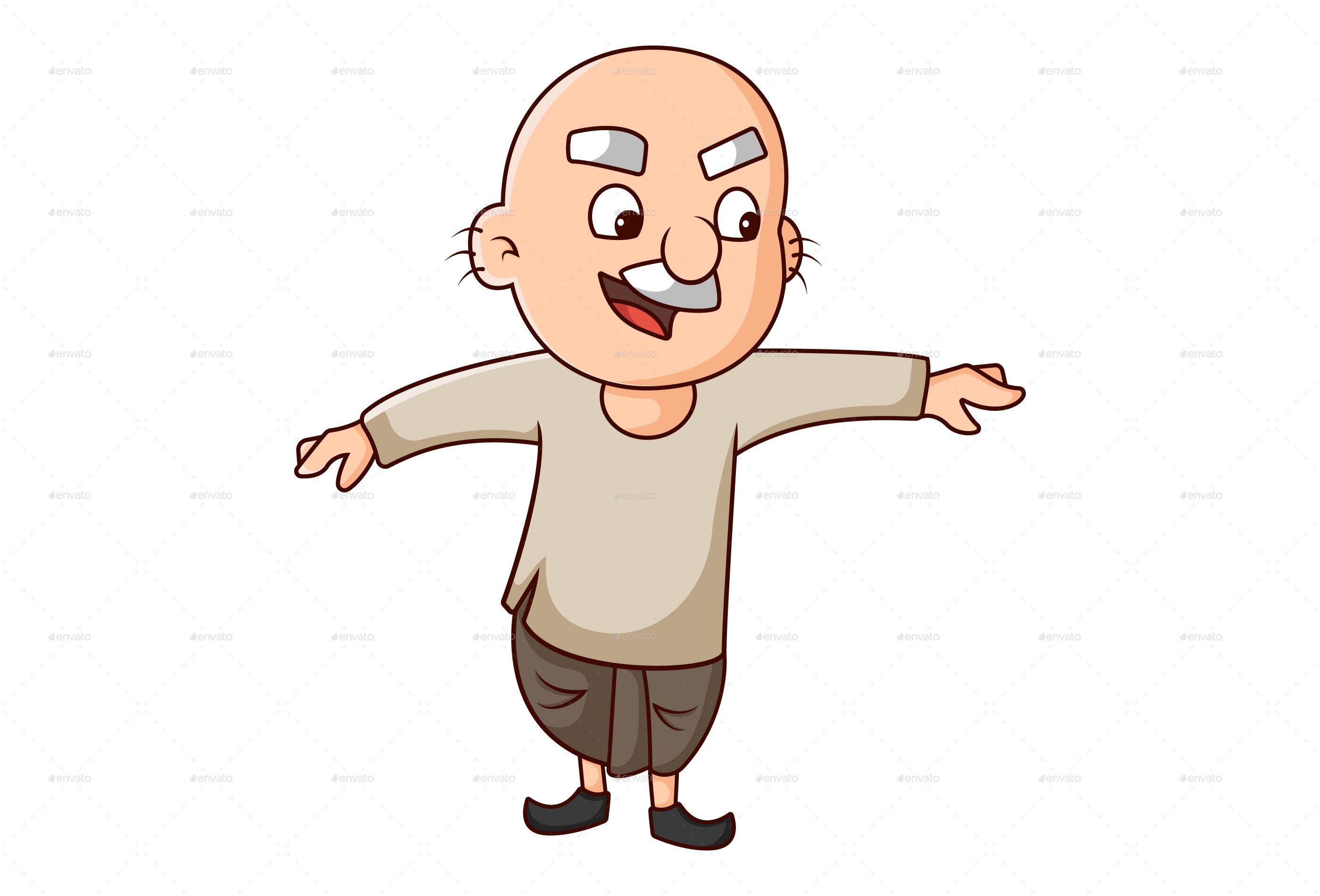 Old Man Sticker Set, Vectors | GraphicRiver