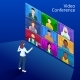 Isometric Video Conference. Online Meeting Work, Vectors | GraphicRiver
