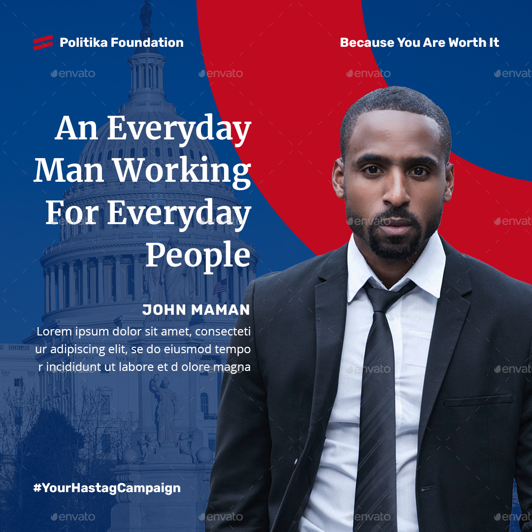 Politika: Politics Instagram Post Template, Web Elements | GraphicRiver