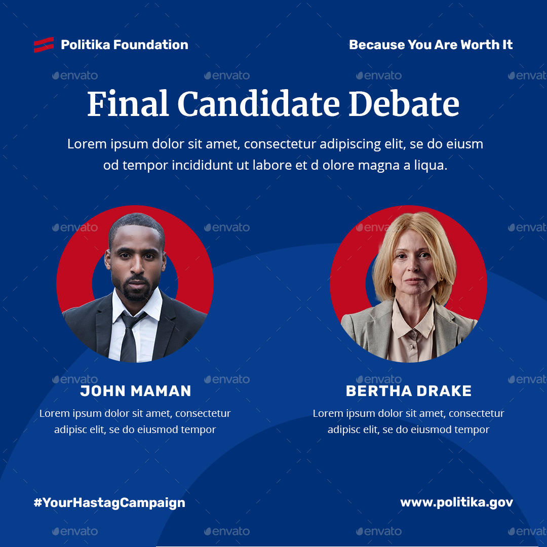 Politika: Politics Instagram Post Template, Web Elements | GraphicRiver