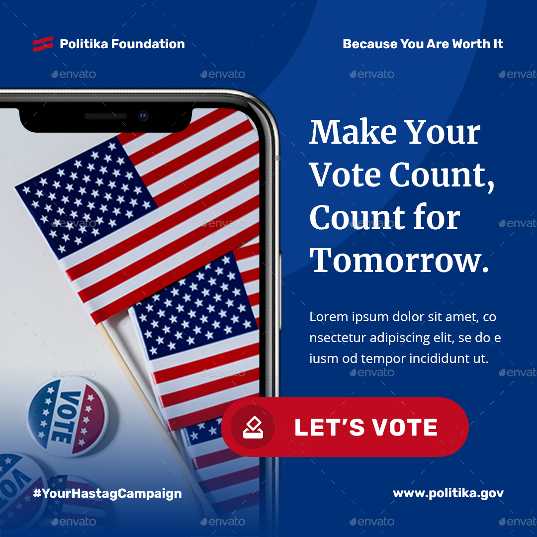 Politika: Politics Instagram Post Template, Web Elements | GraphicRiver
