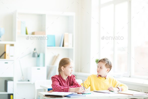 Classmates drawing Stock Photo by Pressmaster | PhotoDune