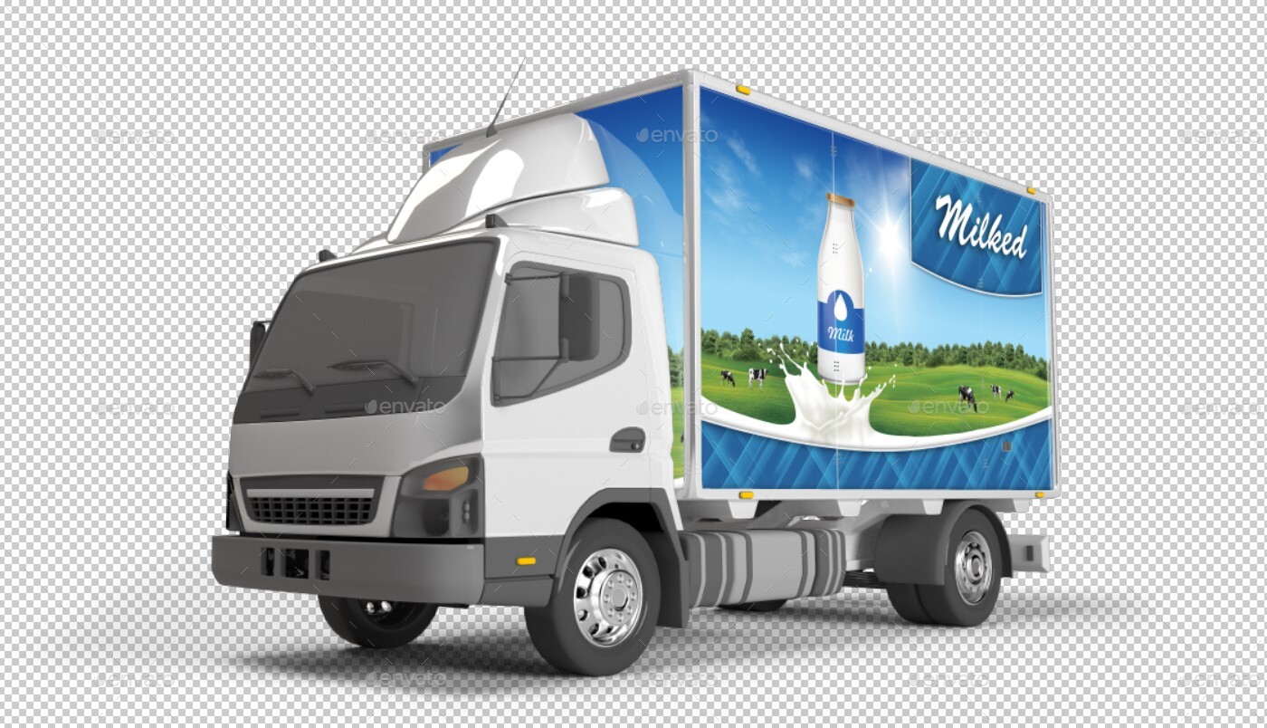 Lorry Branding Mock Up - Photorealistic Mock Up, Graphics | GraphicRiver