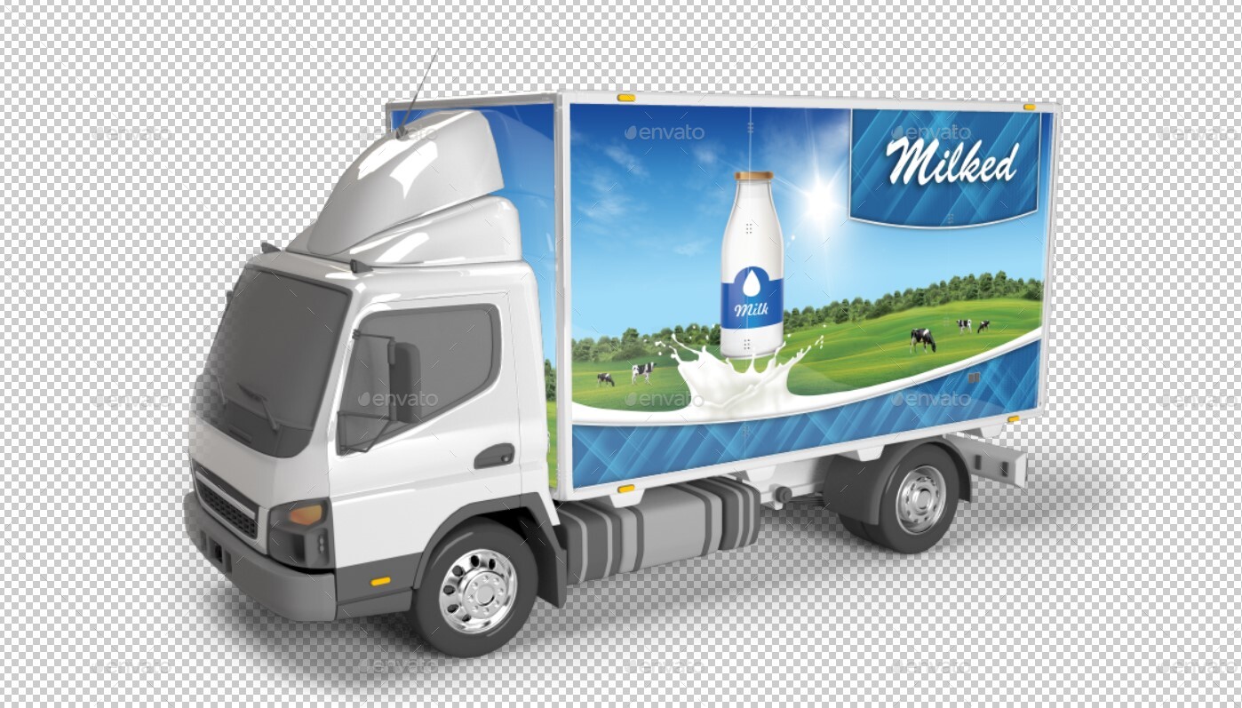 Lorry Branding Mock Up - Photorealistic Mock Up, Graphics | GraphicRiver