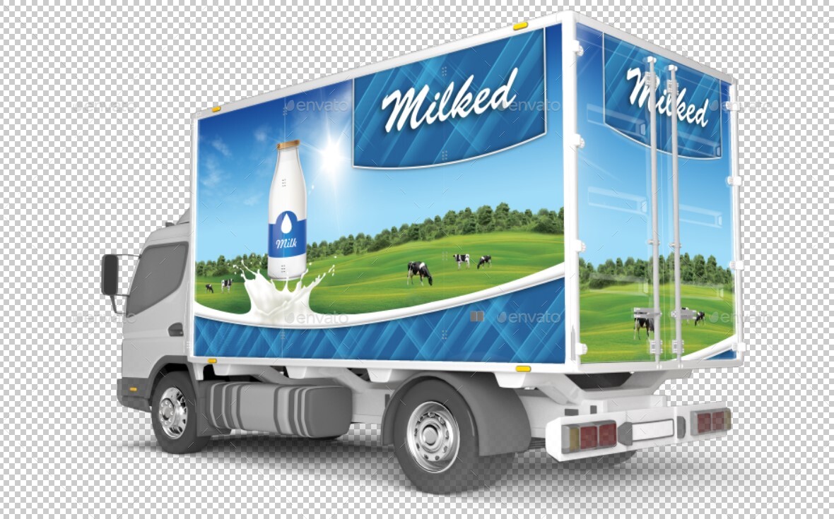 Lorry Branding Mock Up - Photorealistic Mock Up, Graphics | GraphicRiver