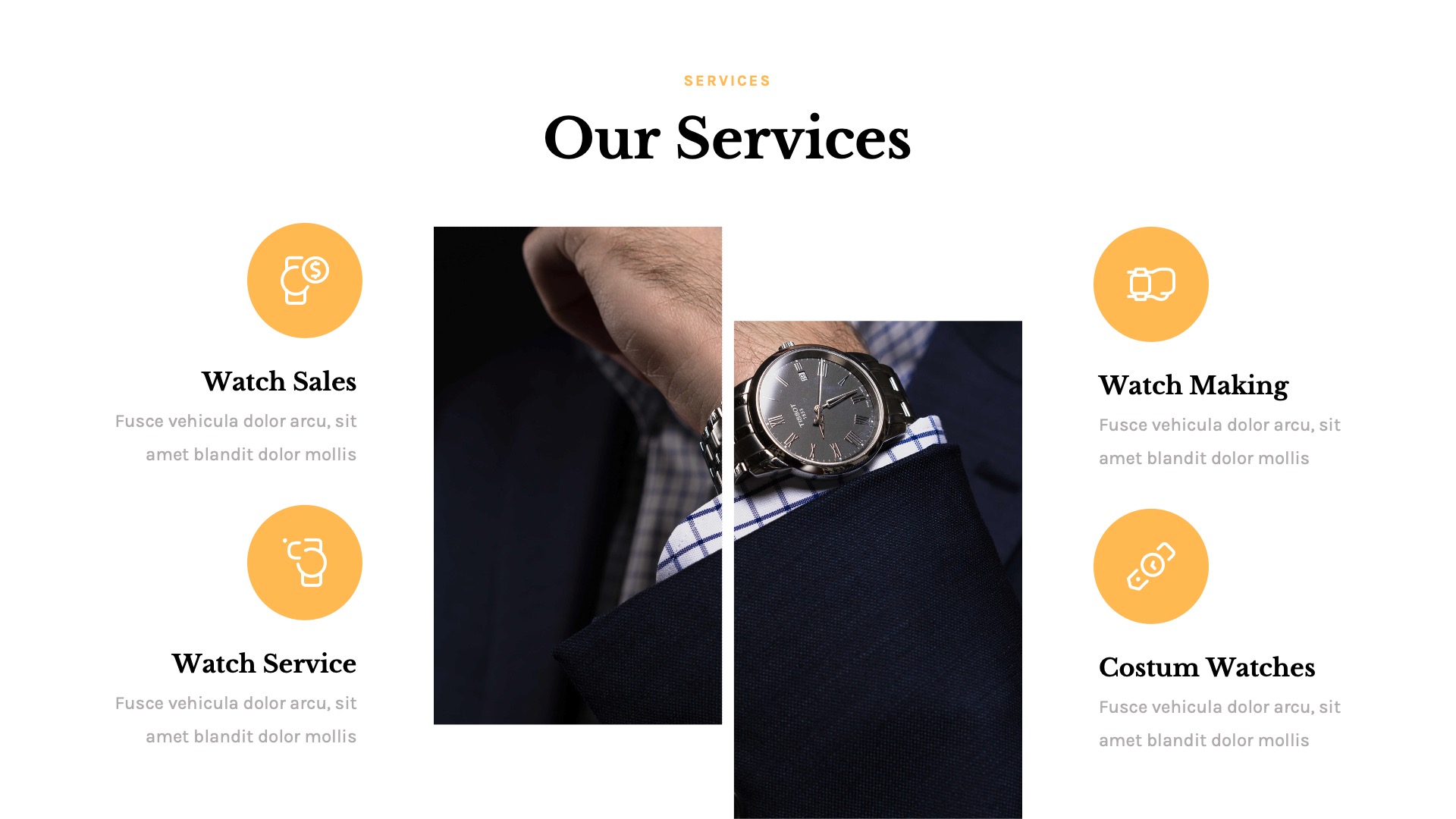 ROLAGE - Watch Product Powerpoint Template, Presentation Templates