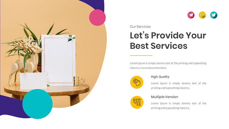 Carousel - Colorful Modern Powerpoint Template, Presentation Templates