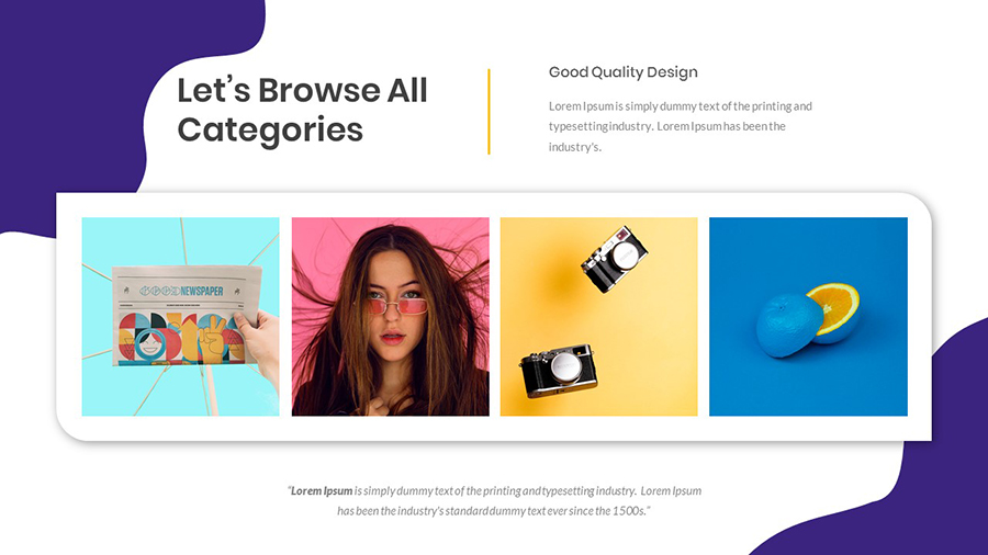 Carousel - Colorful Modern Powerpoint Template, Presentation Templates