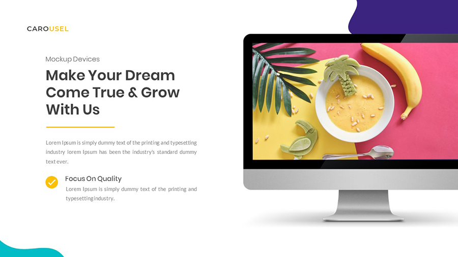 Carousel - Colorful Modern Powerpoint Template, Presentation Templates