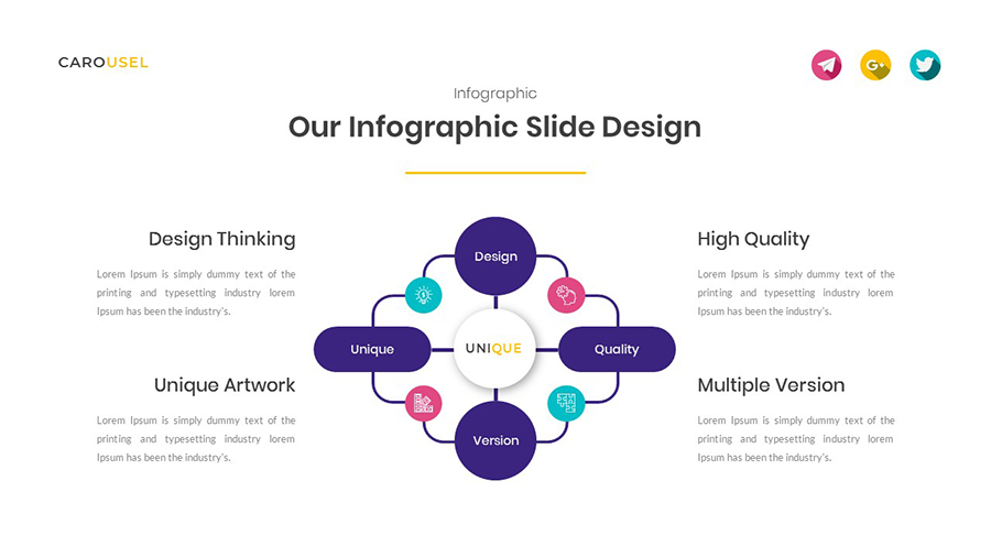 Carousel - Colorful Modern Powerpoint Template, Presentation Templates