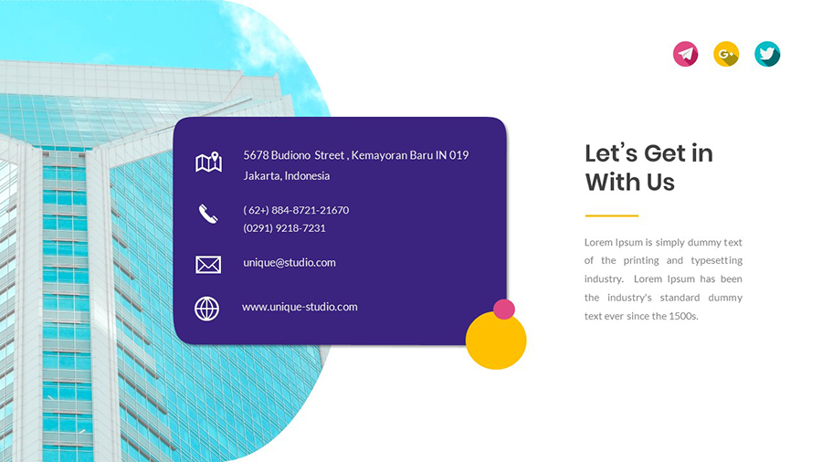 Carousel - Colorful Modern Powerpoint Template, Presentation Templates