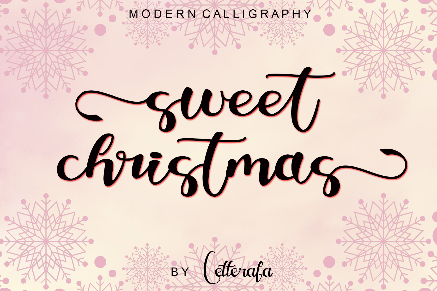 Sweet Christmas - Modern Calligraphy, Fonts | GraphicRiver