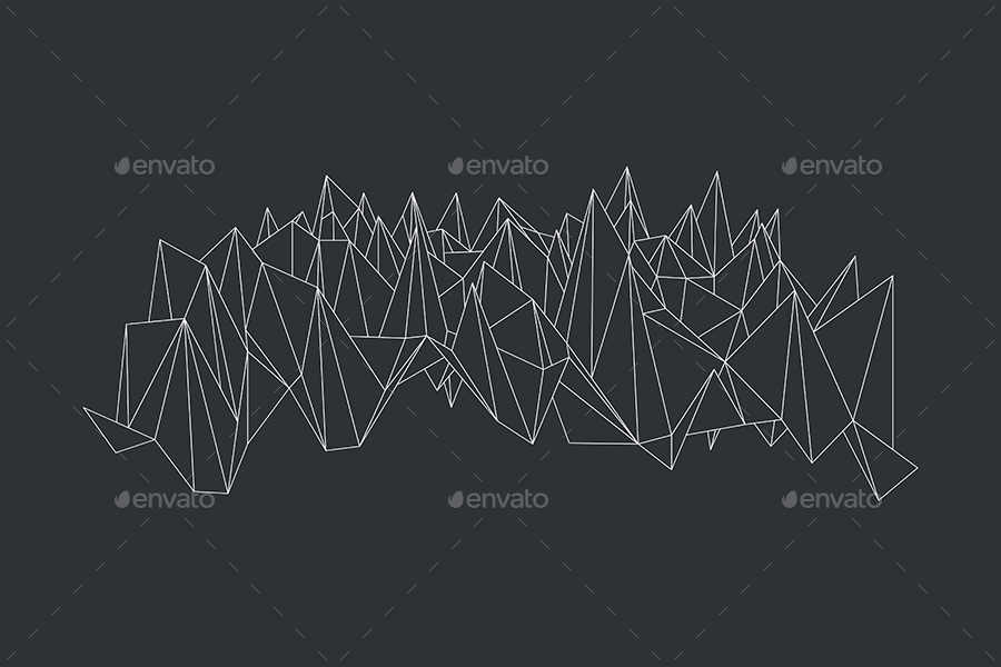 Wireframe Geometric Objects by themefire | GraphicRiver