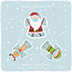 Christmas Social Distancing and Snow Angels Santa with Deer and Elf ...
