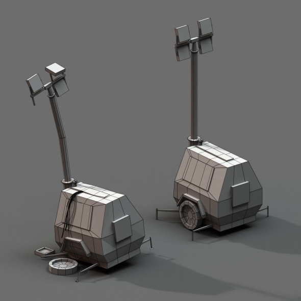 Post Apocalyptic Light Generator by berkerdag | 3DOcean